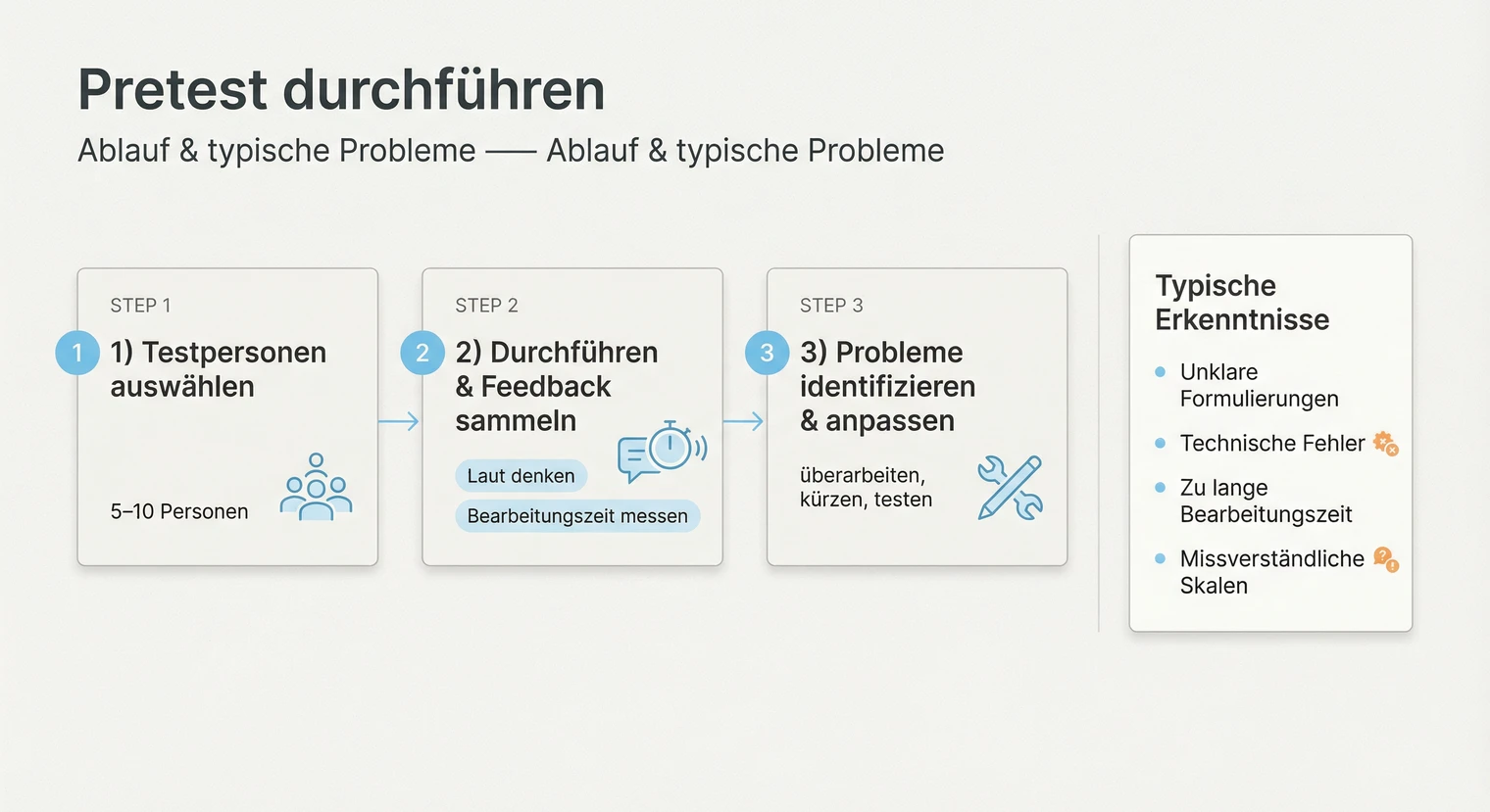 Fragebogen Masterarbeit 2026: Aufbau, Skalen & Pretest