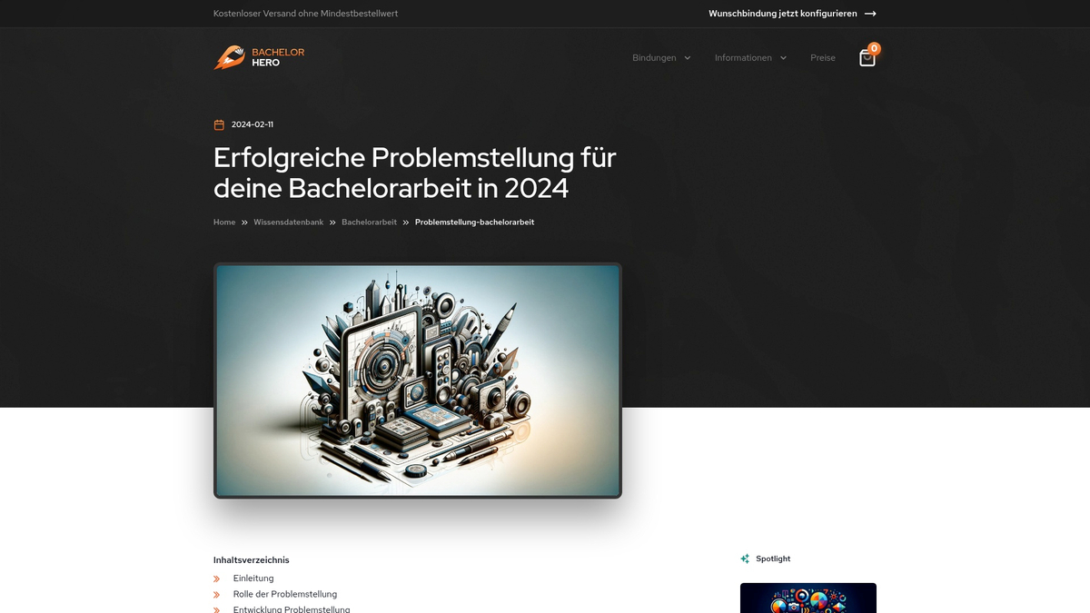 Erfolgreiche Problemstellung für deine Bachelorarbeit in 2024